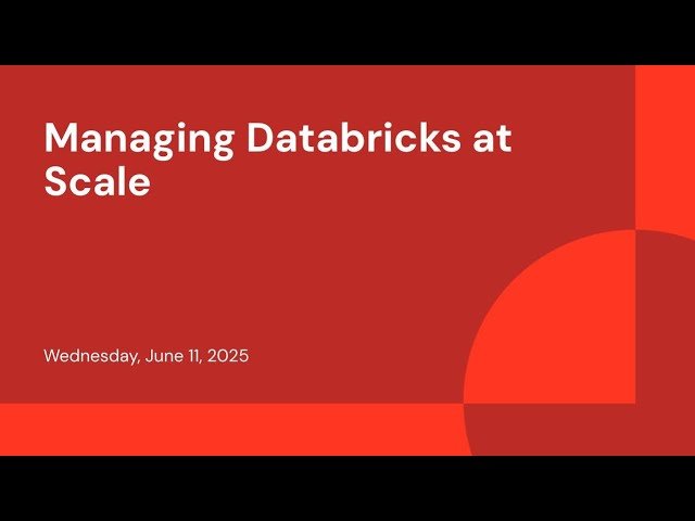 Free Video: Managing Databricks at Scale - T-Mobile's Approach to ...