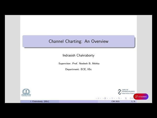 Free Video: Channel Charting - An Overview from Centre for Networked Intelligence, IISc | Class ...