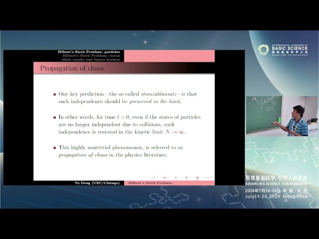 Free Video: Hilbert's Sixth Problem: From Particles to Waves from BIMSA | Class Central