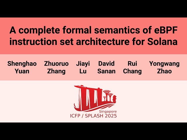 Free Video: A Complete Formal Semantics of eBPF Instruction Set ...