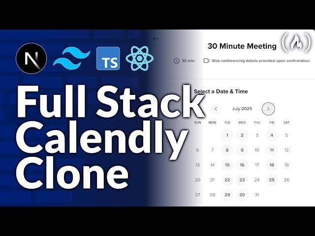 Free Video: Build a Calendly Clone - Full Stack Next.js, TypeScript, React, Tailwind from ...