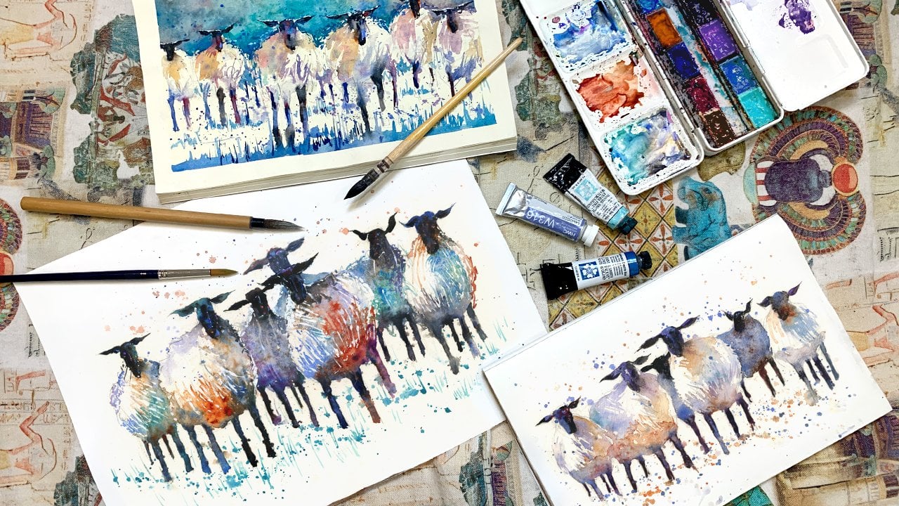 Online Course: Beginner's Exercise for Exploring Watercolor: Paint ...