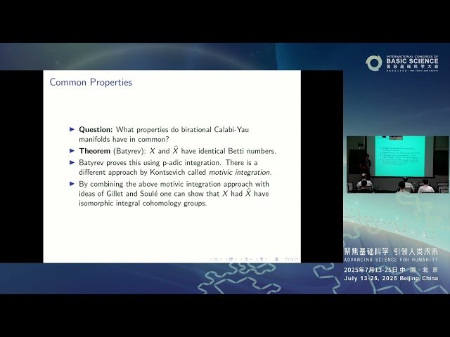 Free Video: Birational Calabi-Yau Manifolds Have the Same Small Quantum Products from BIMSA ...