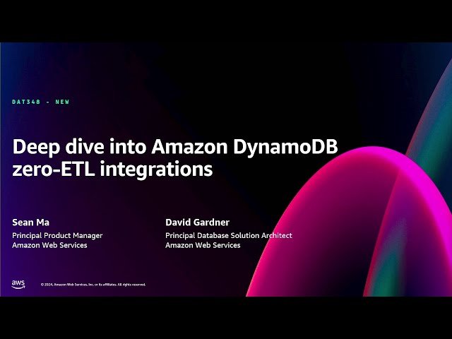Free Video: Deep Dive into Amazon DynamoDB Zero-ETL Integrations from AWS Events | Class Central