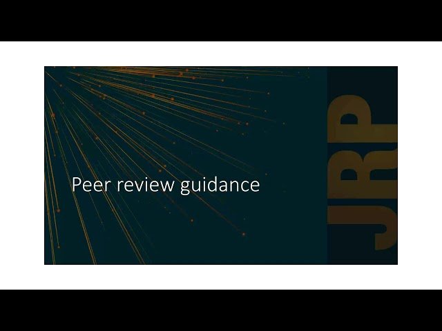 Free Video: Peer Review Best Practices for Journal Research ...