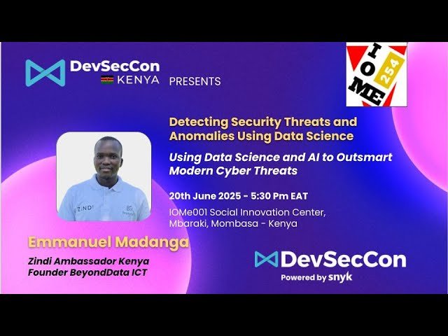 Free Video: Detecting Security Threats and Anomalies Using Data Science from DevSecCon | Class ...