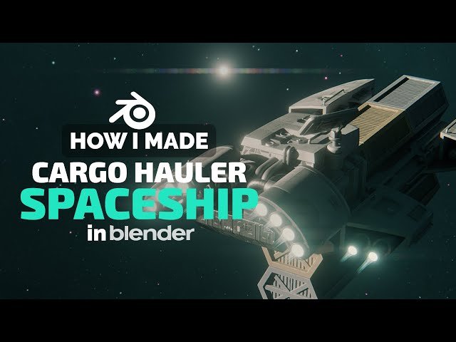Free Video: Spaceship Animation Scene in Blender - Timelapse Process ...