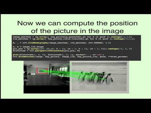 Europython Talk Image Recognition And Camera Positioning With Opencv A Tourist Guide