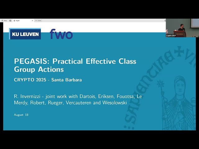 Free Video: Isogeny-based Cryptography from TheIACR | Class Central