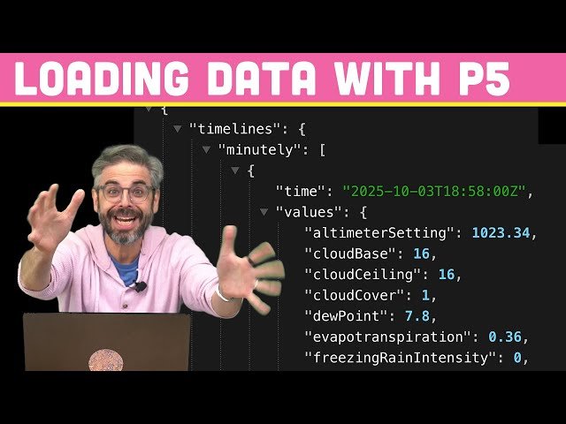 Free Video: How to Load Data with p5.js 2.0 from Coding Train | Class Central