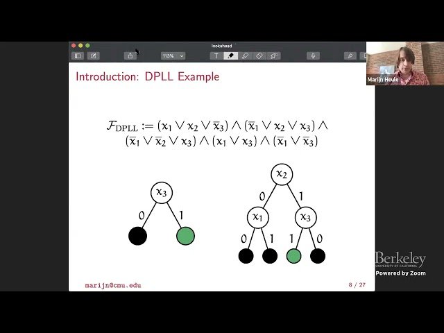 Free Video: Look-Ahead SAT Solvers - Smart vs. Fast from Simons ...