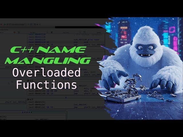Free Video: C++ Name Mangling - Investigating Overloaded Functions from Dr Josh Stroschein ...
