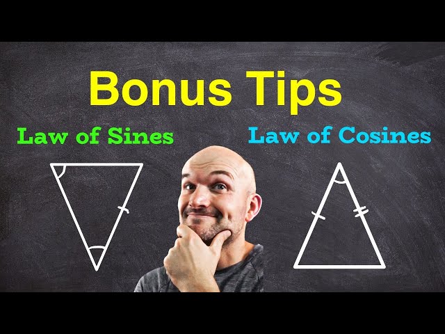 Free Video: Tips for Using the Law of Sines and Cosines in Oblique Triangles from Brian McLogan ...
