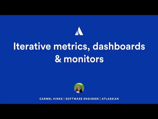 NDC Conferences Talk: Iterative Metrics, Dashboards and Monitors from ...