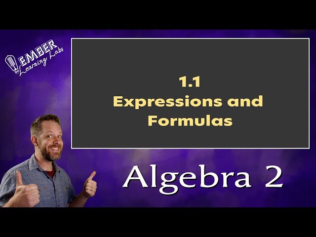 Free Video: Expressions and Formulas in Algebra 2 - Lesson 1-1 from ...