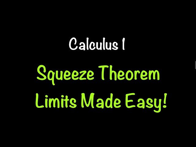 Free Video: Squeeze Theorem Explained - Limits Made Easy for Calculus and AP Exam from Math with ...