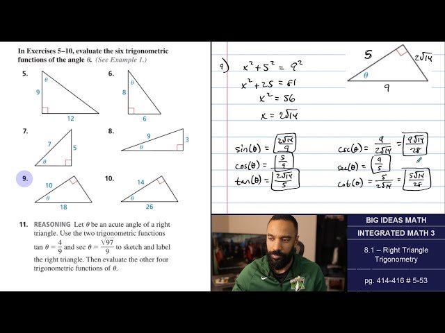 Free Video: Right Triangle Trigonometry and Reciprocal Functions ...