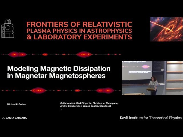 Free Video: Modeling Magnetic Dissipation in Magnetar Magnetospheres from Kavli Institute for ...