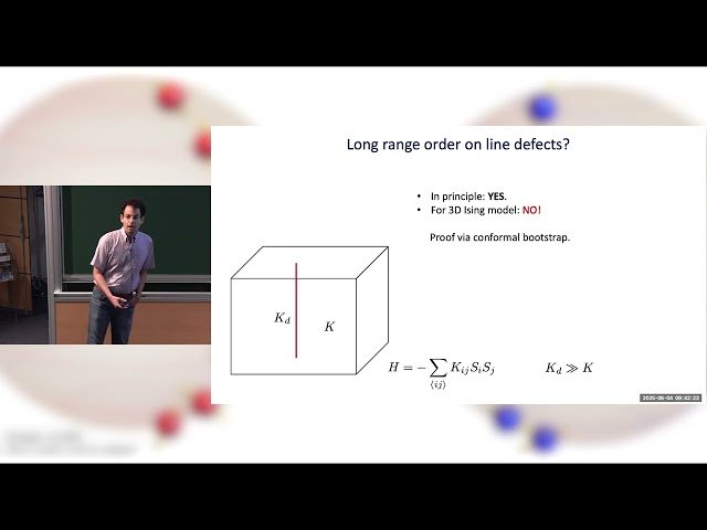Free Video: Bootstrapping Line Defects in CFTs - Applications to 3D Ising Model from Institut ...