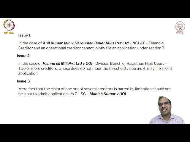Free Video: Initiation of Corporate Insolvency Resolution Process by Financial Creditor - Part 1 ...