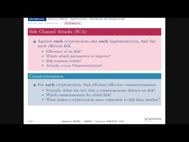 Conference Talks Talk: Securing Cryptography Implementations in ... Conference Talks Talk: Securing Cryptography Implementations in ...