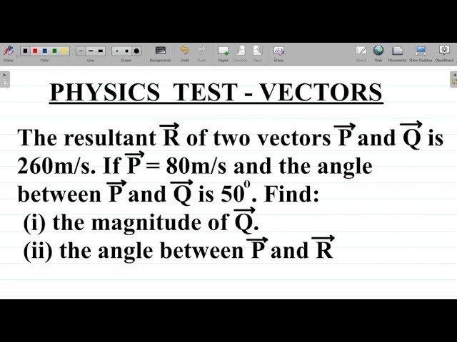 Free Video: Parallelogram's Law of Vectors Application - Physics Test ...