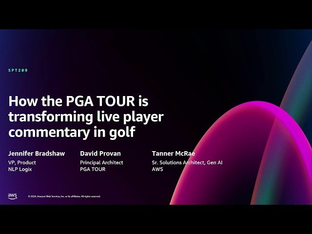 Free Video: Transforming Live Golf Commentary with Real-Time Player ...