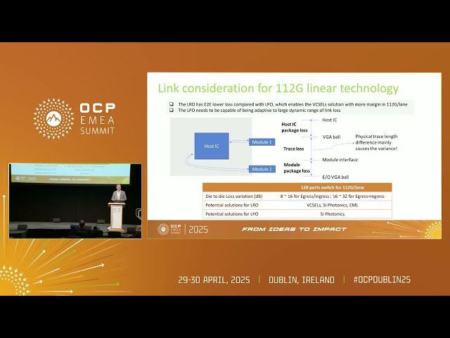 Free Video: LRO-based Pluggable VCSEL and SiP Transceivers for AI Clusters from Open Compute ...
