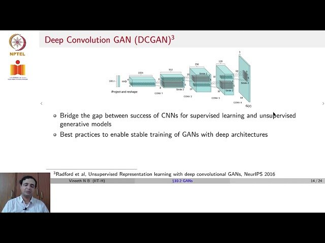 Free Video: Generative Adversarial Networks - Part 2 from NPTEL-NOC ...