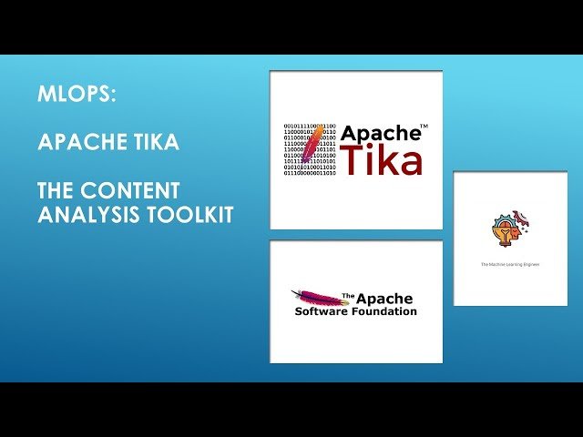 Free Video: Apache TIKA - Toolkit de Análisis de Contenidos para MLOps from The Machine Learning ...