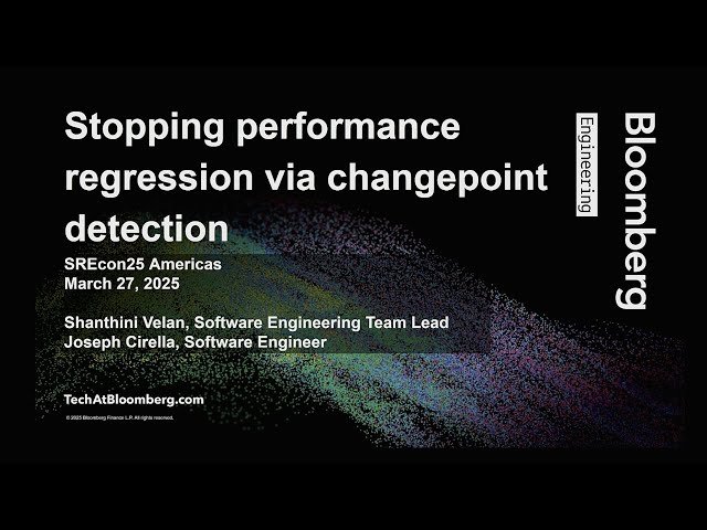 Free Video: Stopping Performance Regression via Changepoint Detection ...