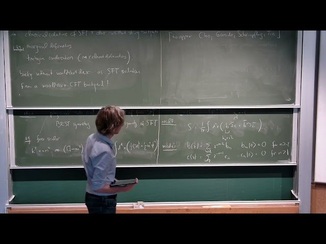 Free Video: String Field Theory: Mini Course - Part 2 from IPhT-TV | Class Central