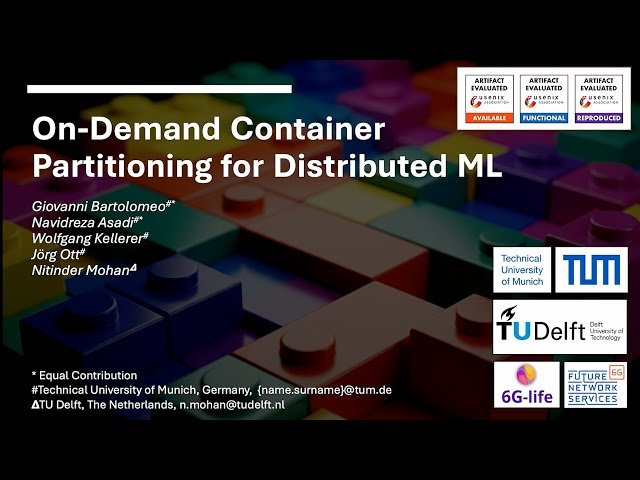 Free Video: On-Demand Container Partitioning for Distributed ML from USENIX | Class Central