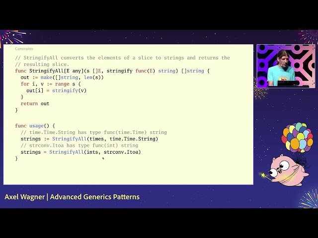Free Video: Advanced Generics Patterns in Go - Beyond Basic Usage from Gopher Academy | Class ...