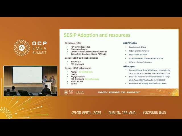 Free Video: OCP and SESIP: Envisioning Scalable Security Framework to Streamline CRA Compliance ...