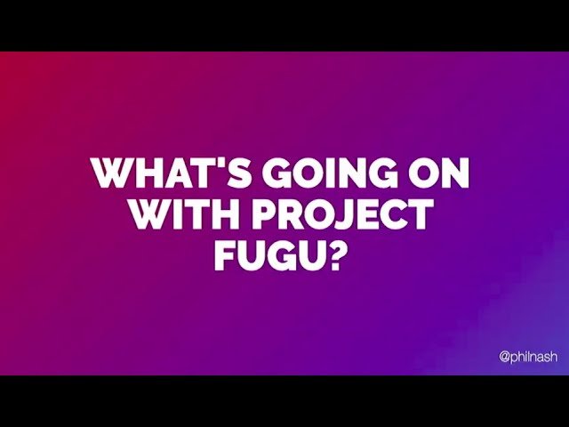 NDC Conferences Talk: What's Going on with Project Fugu? from NDC Conferences | Class Central