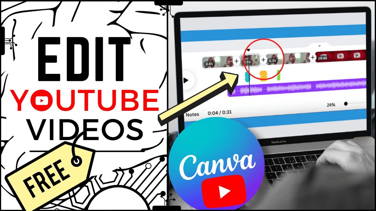 Online Course: Edit YouTube Videos for Free with Canva: Beginner-Friendly Video Editing Tutorial ...