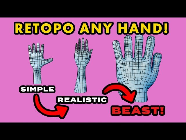 Free Video: Best Tips for Retopologizing Any Kind of Hand from Dikko ...