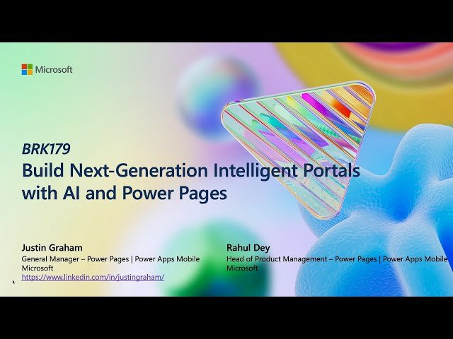 Free Video: Build Next-Generation Intelligent Portals with AI and Power ...