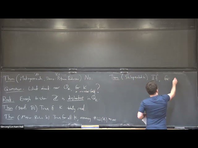 Free Video: Hilbert's 10th Problem Over Rings of Integers from ...