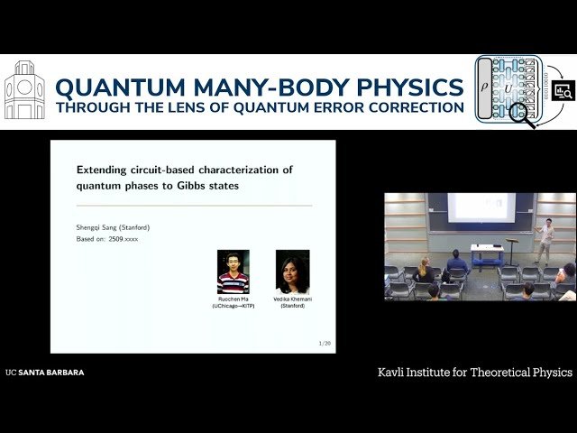 Free Video: Extending Circuit-Based Definition of Quantum Phases to ...