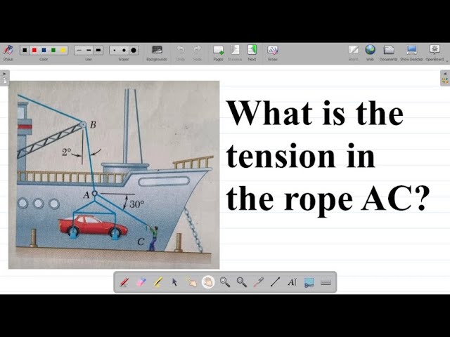 Free Video: Triangle of Forces - Finding Tension in Ropes Using ...
