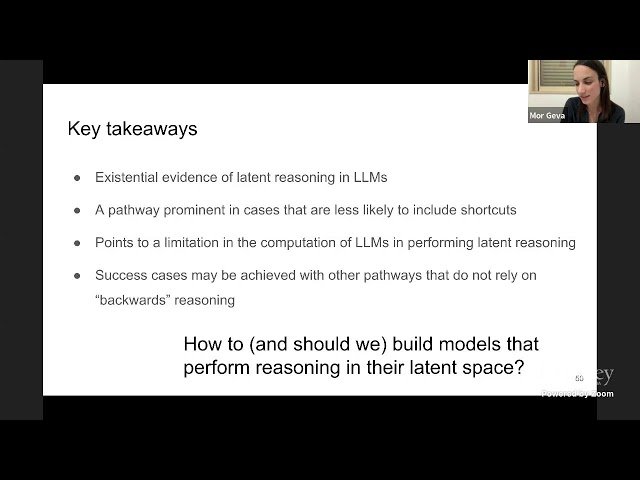 Free Video: Do Large Language Models Perform Latent Reasoning? from Simons Institute | Class Central