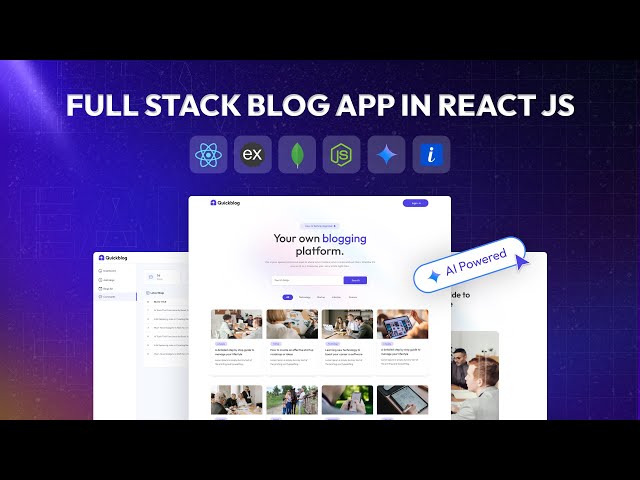 Free Video: How to Build a Full Stack AI Powered Blog App using MERN Stack, Google Gemini and ...