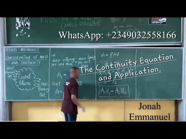 Free Video: Conservation of Mass and The Continuity Equation - Fluid ...