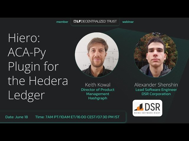 Free Video: Hiero - ACA-Py Plugin for the Hedera Ledger from LF Decentralized Trust | Class Central