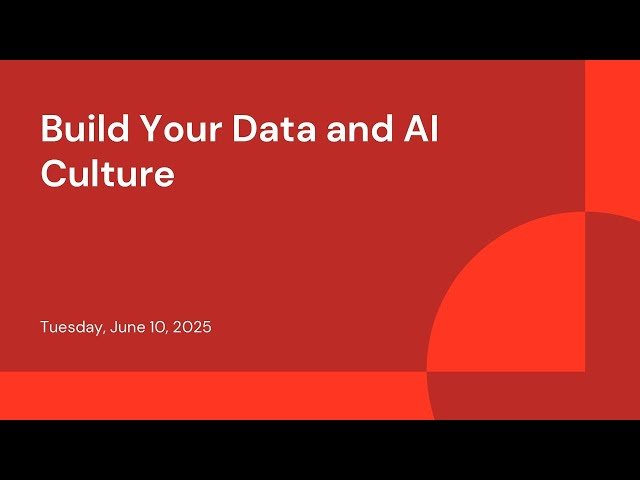 Free Video: Build Your Data and AI Culture from Databricks | Class Central