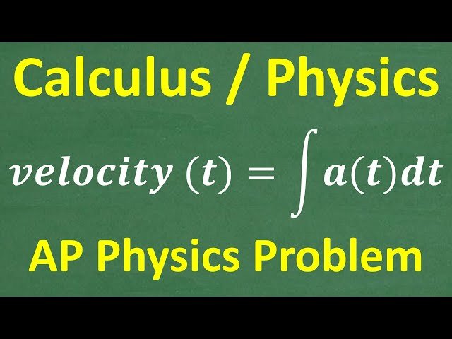 Free Video: AP Physics with Calculus - Solving Velocity, Position and ...