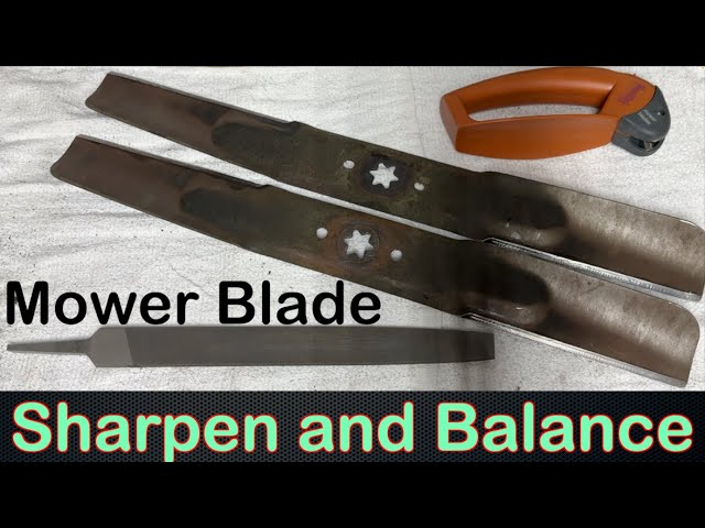 Free Video: Sharpen and Balance Mower Blades with Files and Blade Sharpening Tools from Retro ...